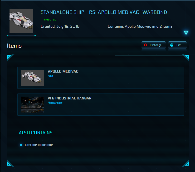 Buy Apollo Medivac Original Concept with LTI for Star Citizen – The Impound