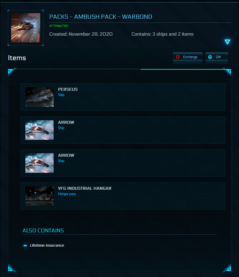 Buy Perseus Original Concept with LTI for Star Citizen – The Impound