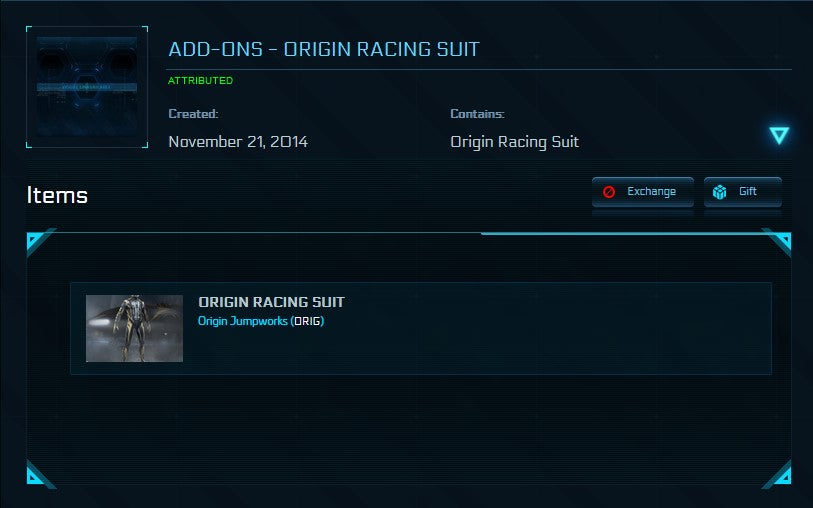 Buy Origin Racing Suit for Star Citizen – The Impound